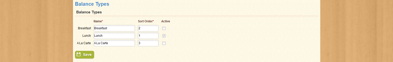 Balance Types (SET417)