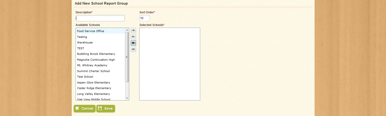 School Report Groups (SET448)